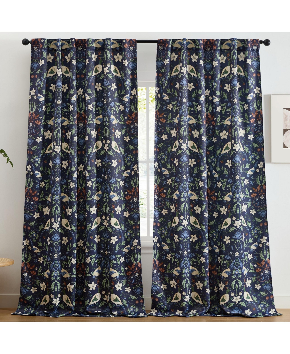Click here for Hlc.me Florence Floral & Birds Patterned Window Ba... prices