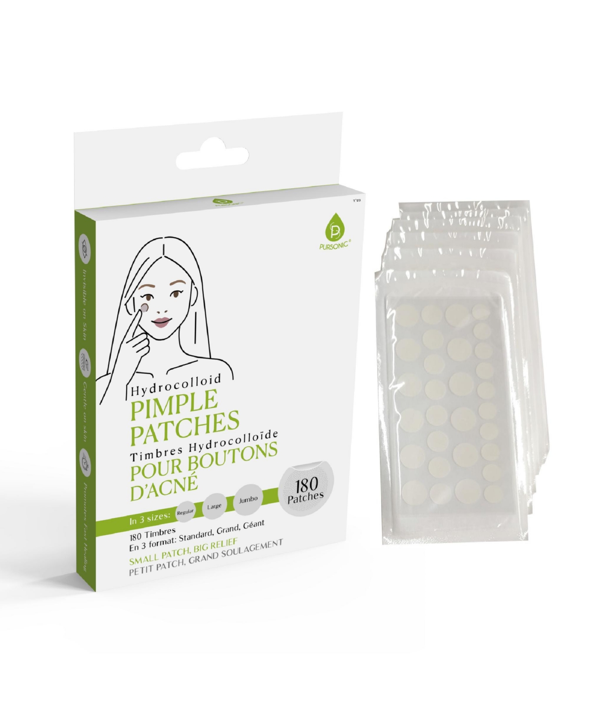 Click here for Pursonic Hydrocolloid Pimple Patches – Mult... prices