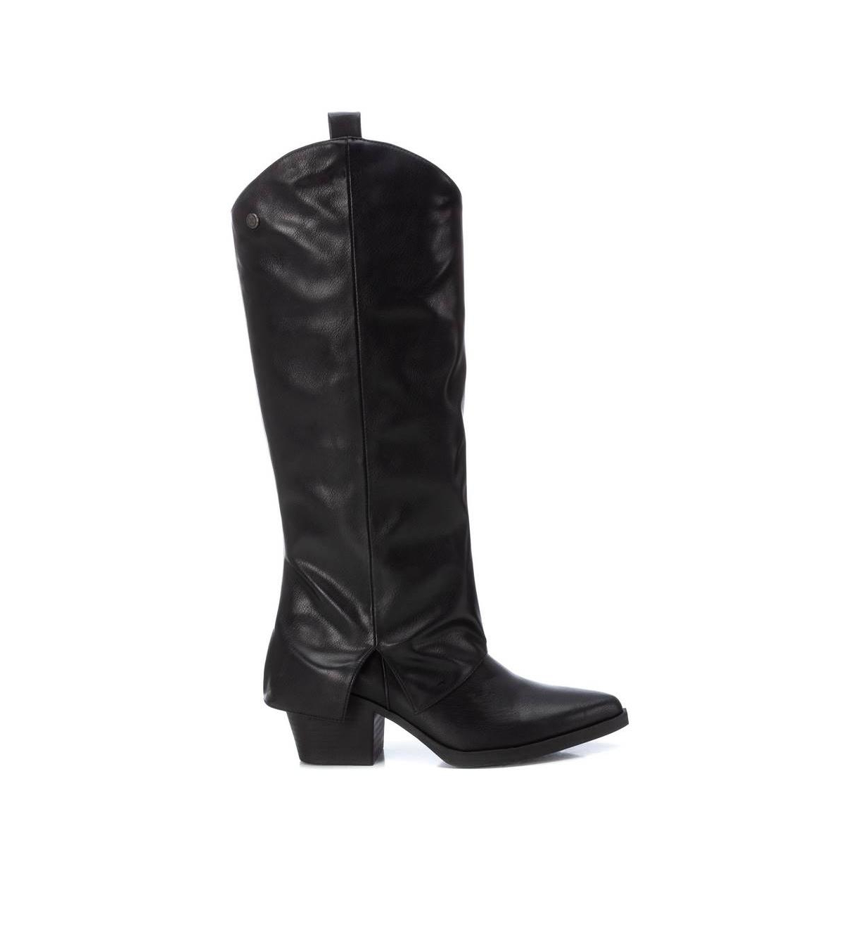 Click here for Womens Foldover Boots By Xti - Black prices