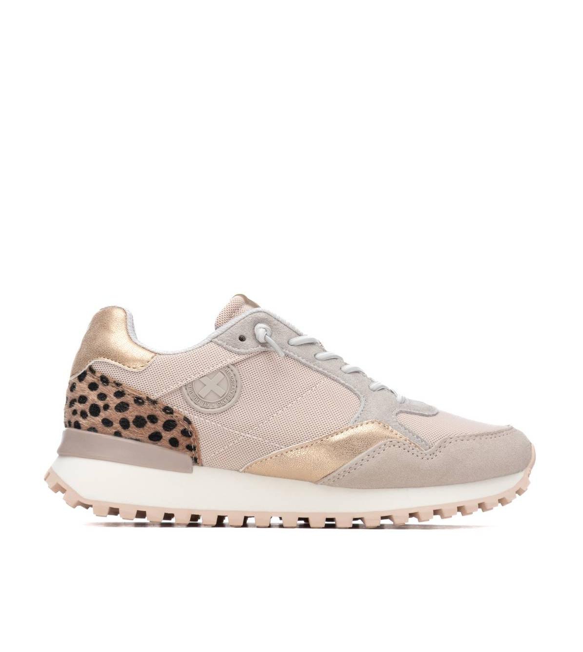 Click here for Xti Womens Lace-Up Sneakers By Xti - Beige prices