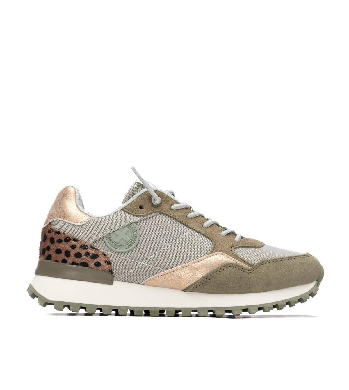Click here for Xti Womens Lace-Up Sneakers By Xti - Khaki prices