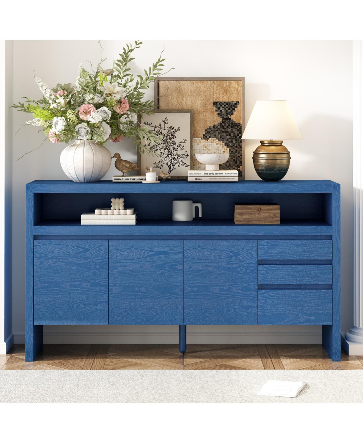 Click here for Streamdale Furniture 60" Modern Ash Veneer 3-... prices