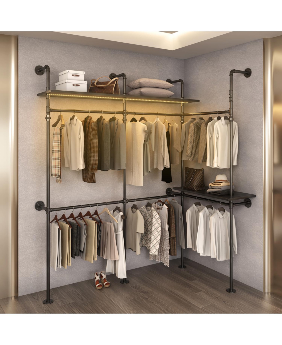 Click here for Streamdale Furniture Industrial Pipe Clothing Rack... prices