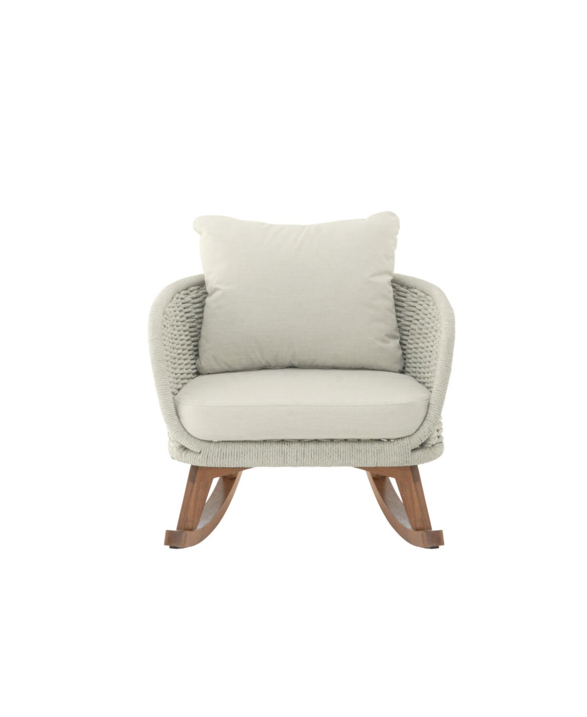 Click here for Streamdale Beige Wicker Rocking Chair with Cushion... prices