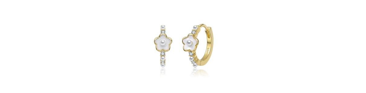 Click here for GiGiGirl 14K Gold Plated with White Enamel Pearl &... prices