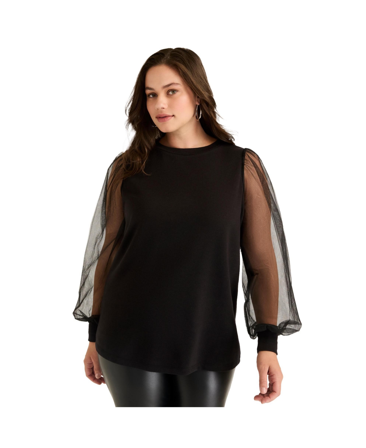 Click here for June + Vie Womens June + Vie Puff-Sleeve French Te... prices