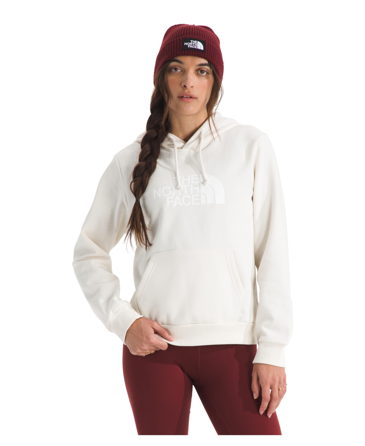 The North Face Womens Evolution Half Dome Hoodie - White Dune