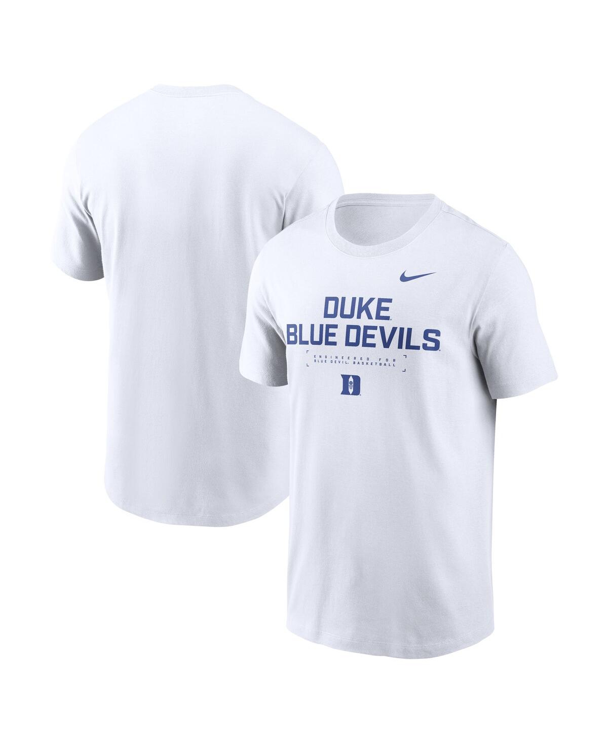 Click here for Nike Mens White Duke Blue Devils 2025 Courtside Ba... prices