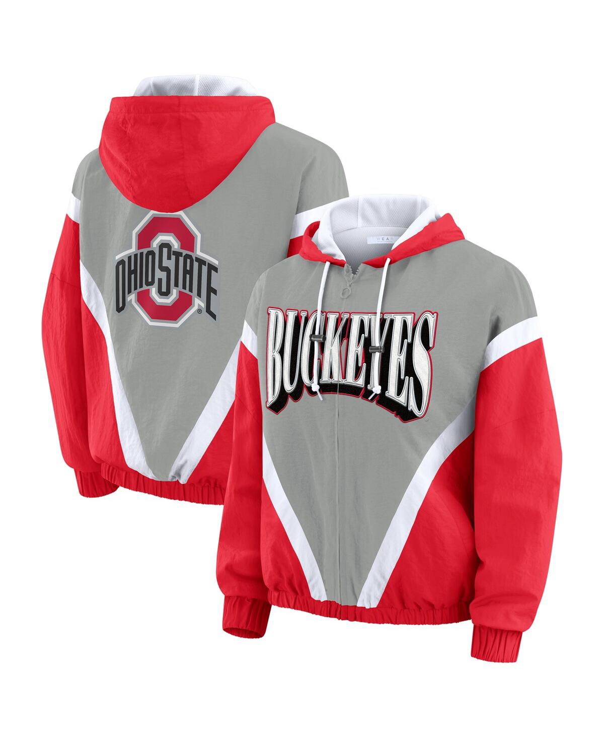 Click here for Wear by Erin Andrews Womens Scarlet/Gray Ohio Stat... prices