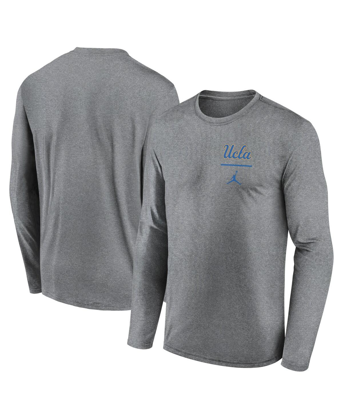 Click here for Jordan Mens Heather Gray Ucla Bruins Primary Stack... prices