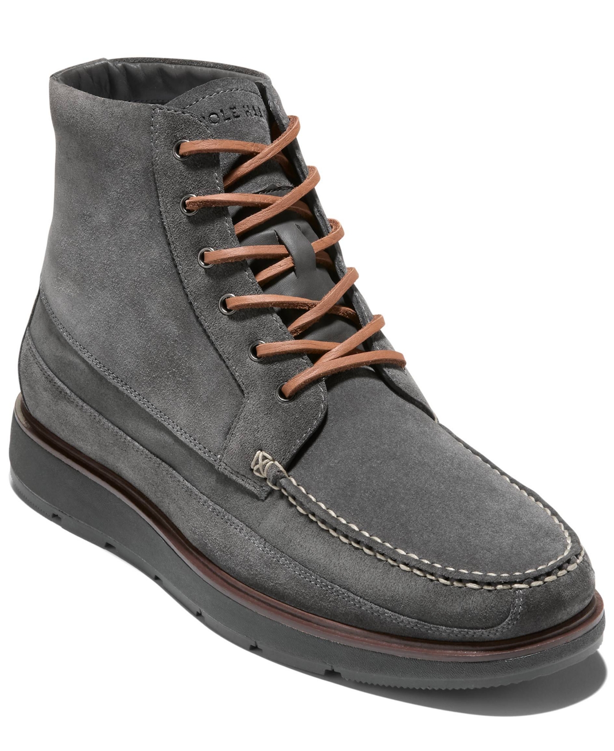 Click here for Cole Haan Mens Muir Moc Casual Dress Boots - Raven... prices
