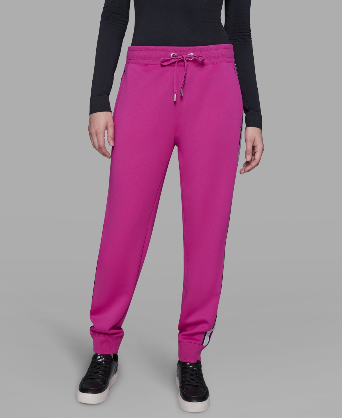 Click here for Karl Lagerfeld Paris Womens Logo Tape Jogger - Bri... prices