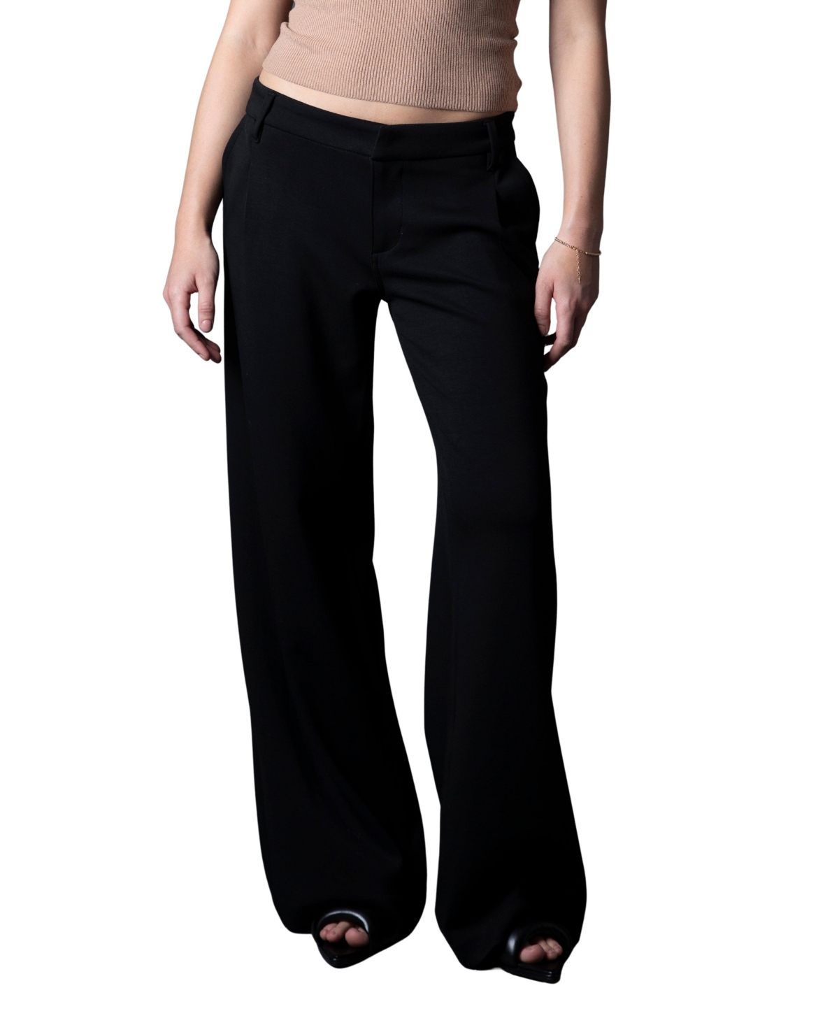 Click here for Blue Revival Womens Wide Leg Taylor Trouser  Black... prices