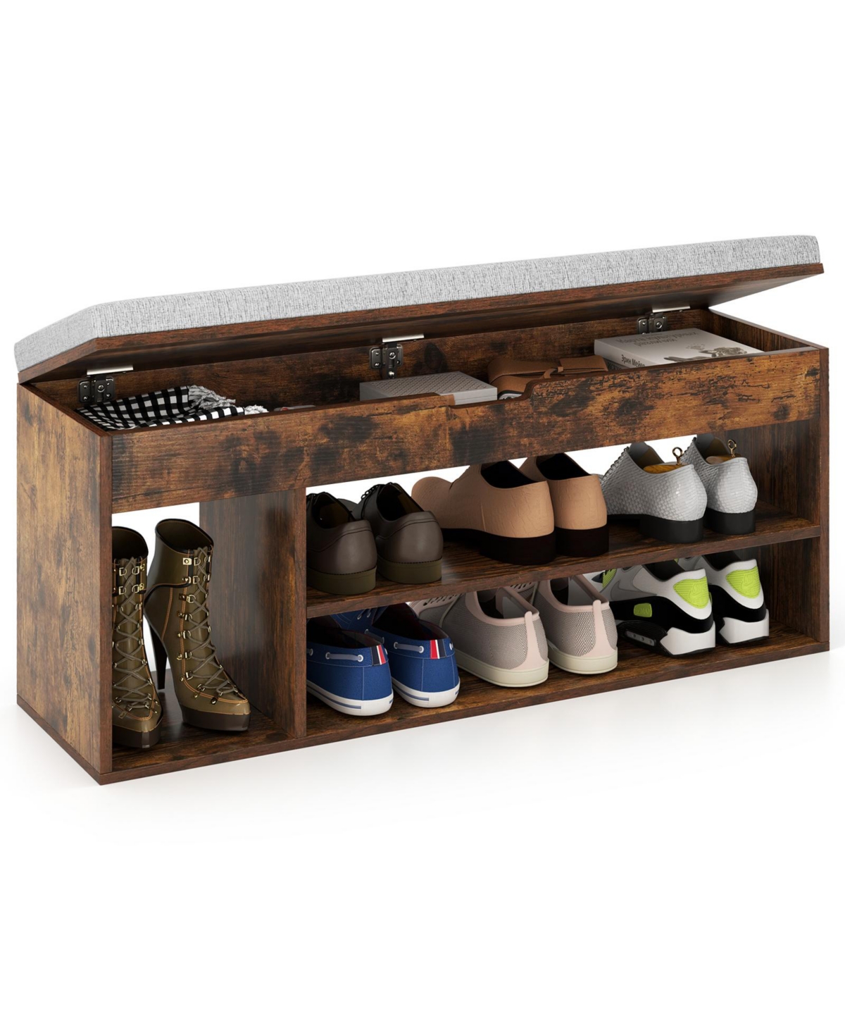Click here for Gymax Shoe Bench Home Entryway Shoes Storage Bench... prices