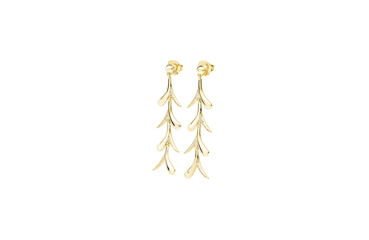 Click here for Lucy Quartermaine Sycamore Earrings in Gold Vermei... prices