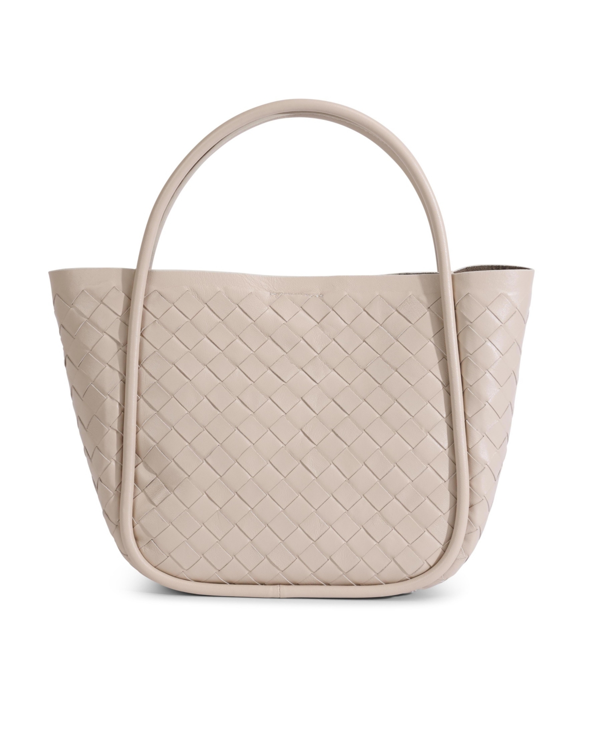 Click here for Womens Beige Woven Leather Top Handle Bag - Beige prices