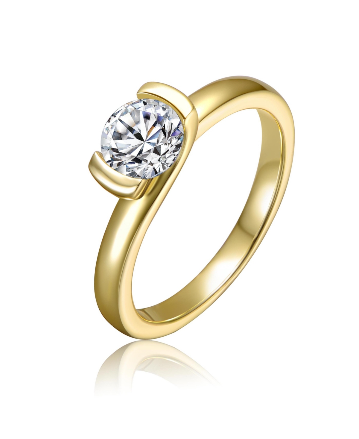 Click here for Rachel Glauber 14k Gold Plated with Clear Cubic Zi... prices