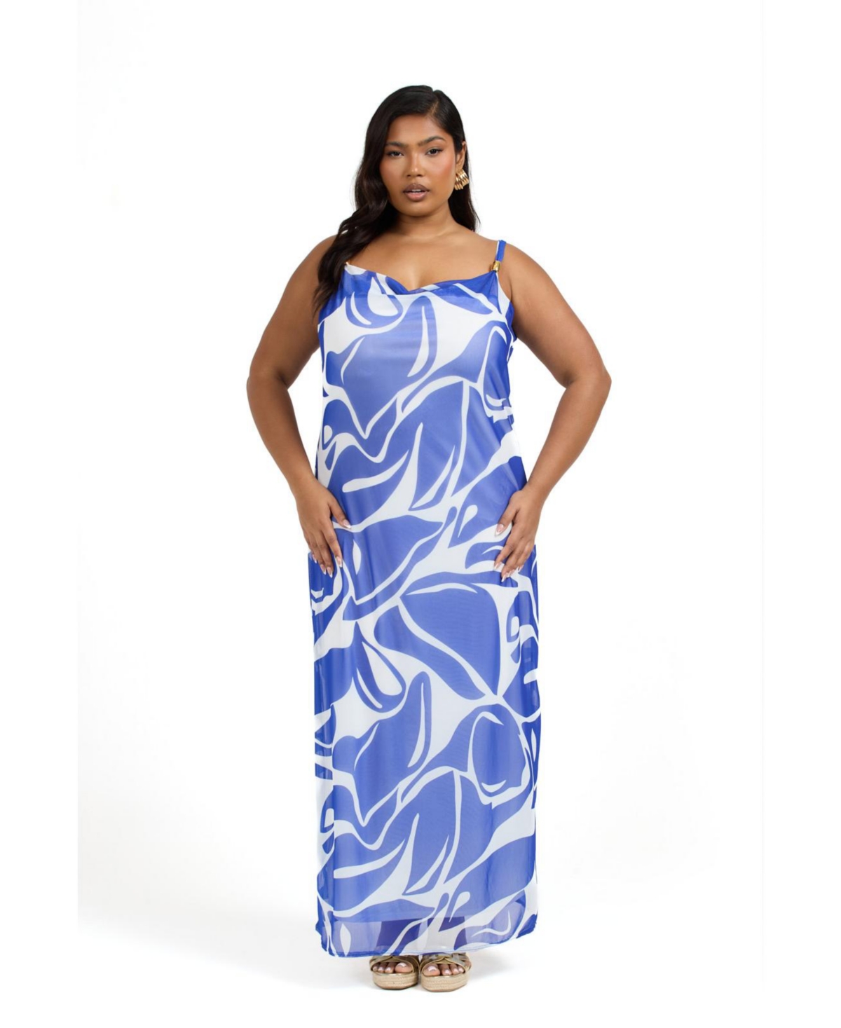 Click here for Fashion-szn Curve Womens Elegant Patterned Maxi Dr... prices