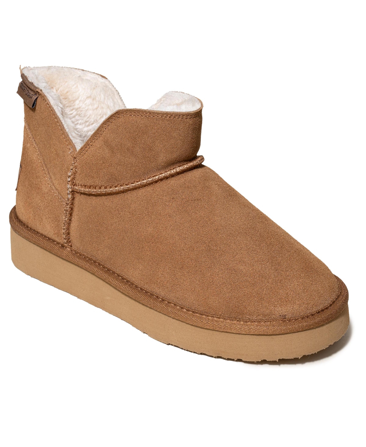 Click here for Minnetonka Womens Mavie Suede Slipper Ankle Bootie... prices