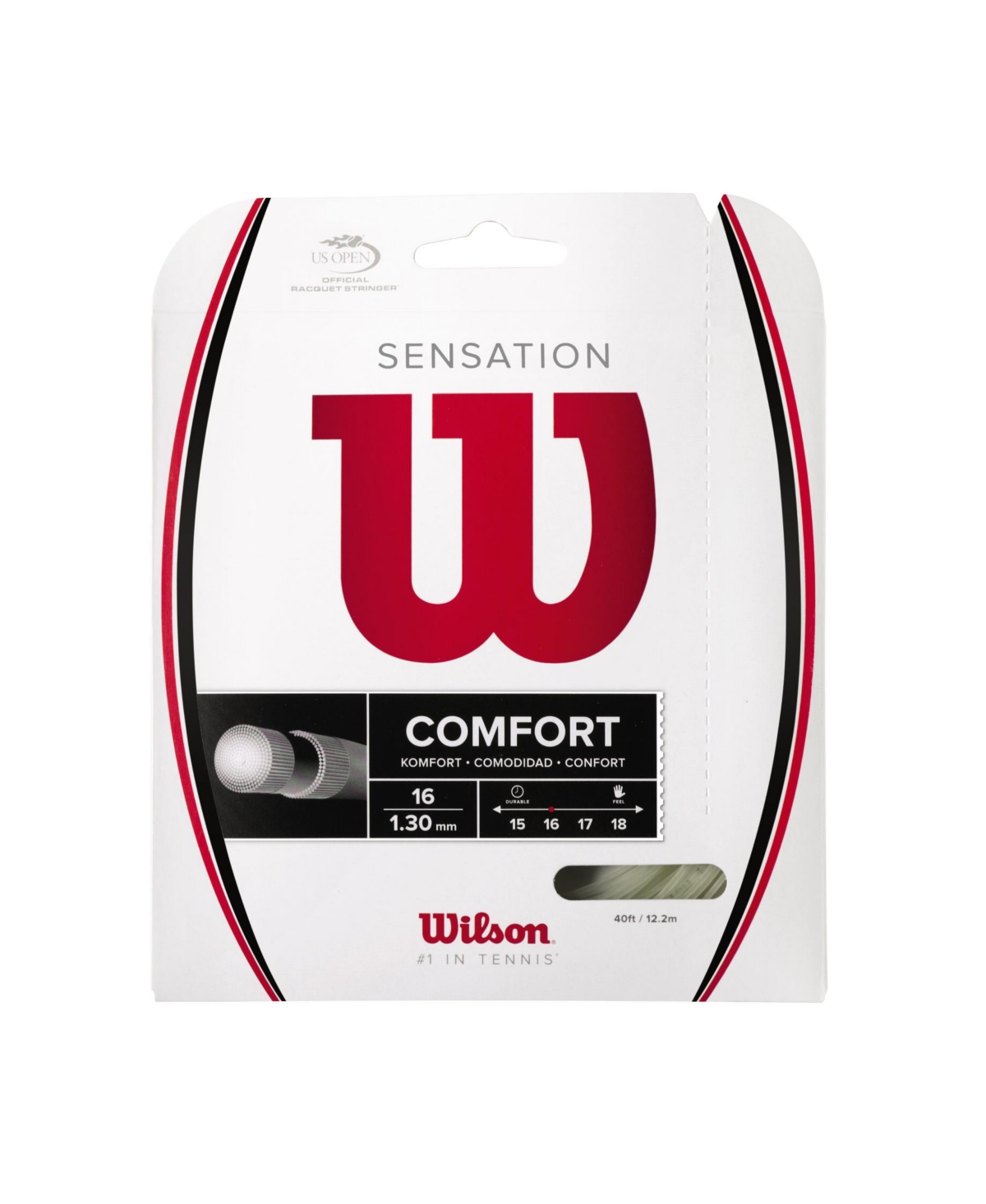 Click here for Wilson Sensation 16g Natural Tennis String prices