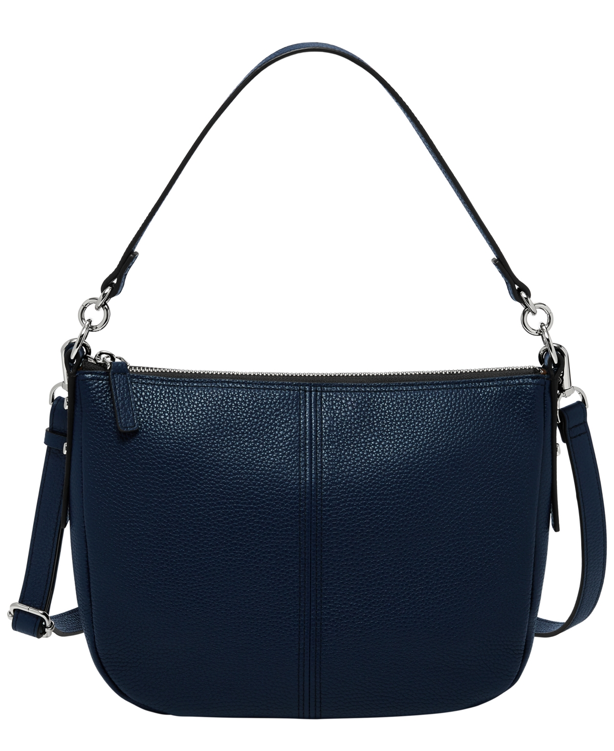 Click here for Fossil Jolie Leather Crossbody Bag - Purple prices