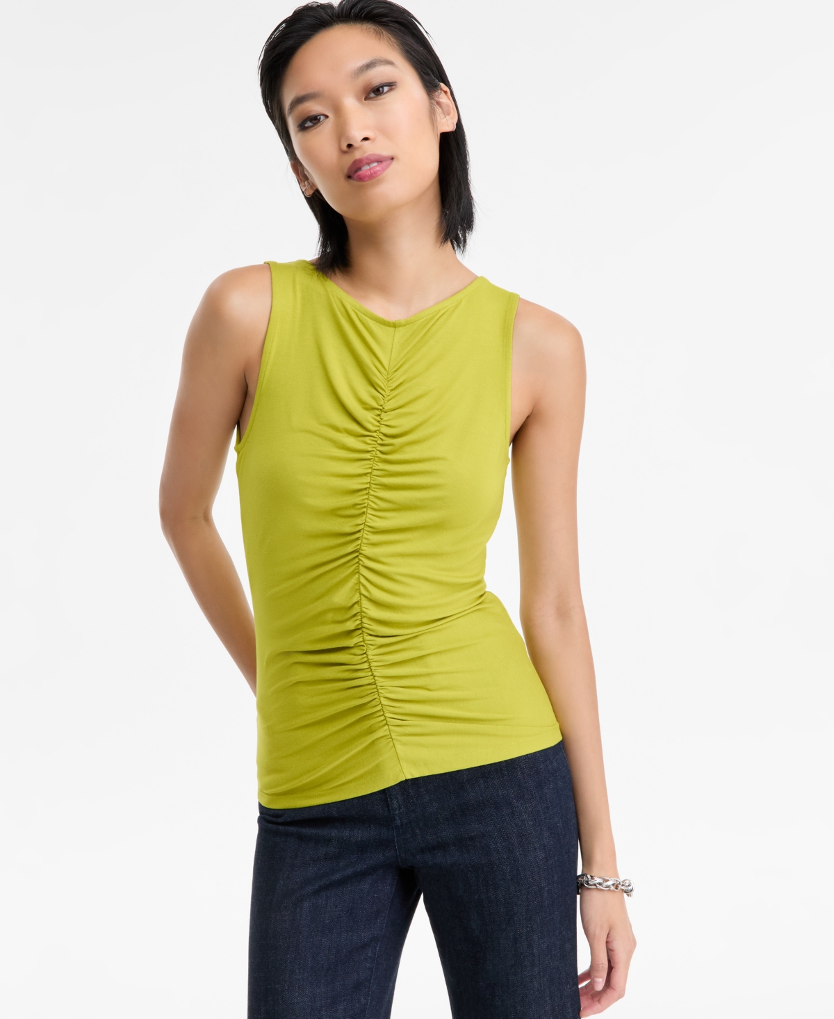 Click here for I.n.c. International Concepts Womens Ruched Sleeve... prices