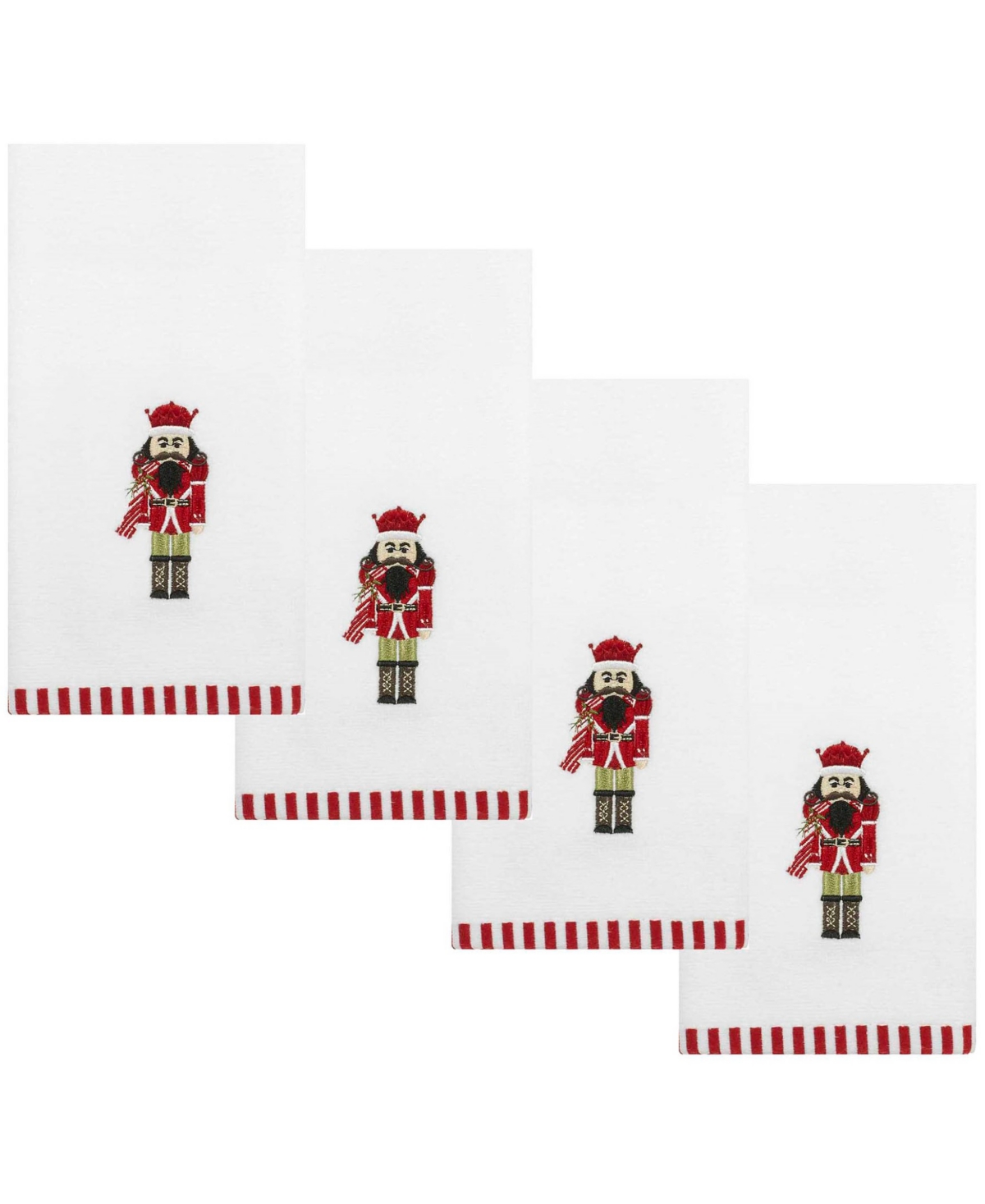 Click here for Avanti Peppermint Nutcracker Fingertip Cotton 4-Pc... prices