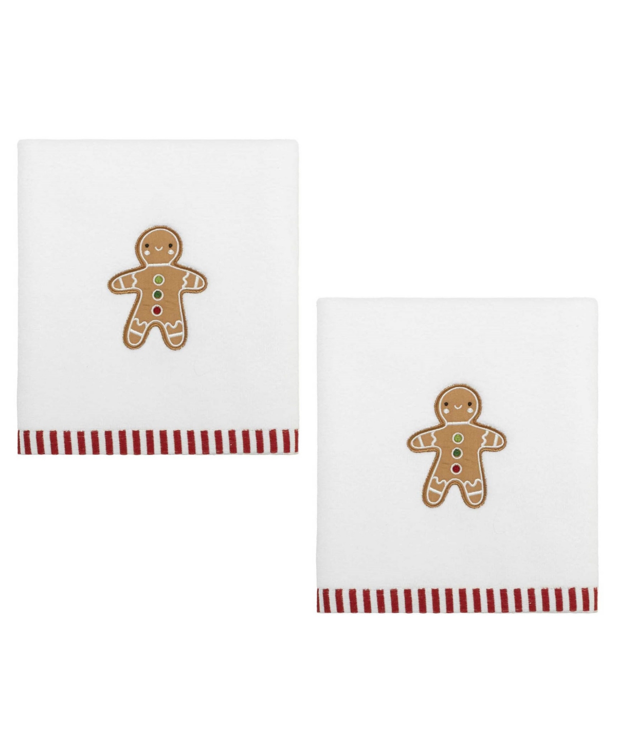 Click here for Avanti Gingerbread Man Cotton 2-Pc. Hand Towel Set... prices