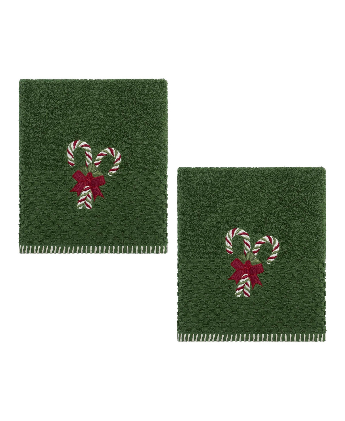Click here for Avanti Candy Cane Cotton 2-Pc. Hand Towel Set  28... prices