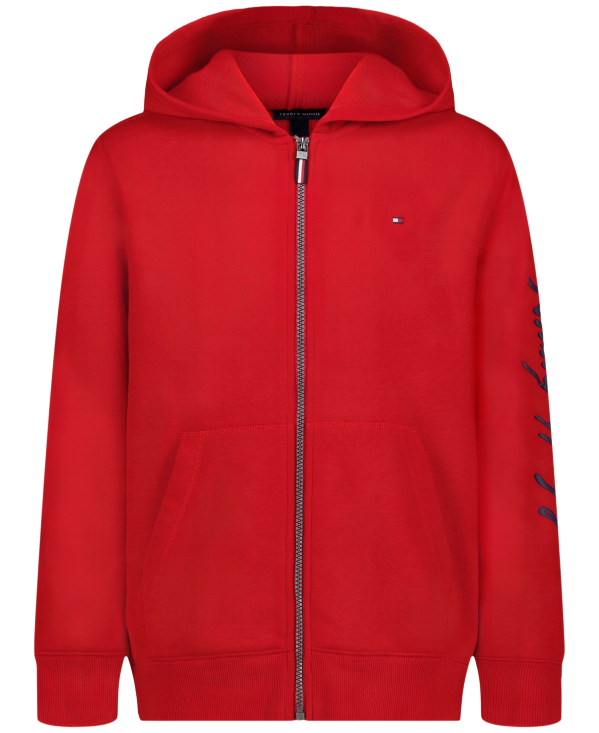 Tommy Hilfiger Boys 8-20 Signature Full Zip Hoodie - Tommy Red