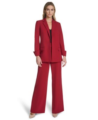 Click here for Calvin Klein Womens Open Front Jacket Straight Leg... prices