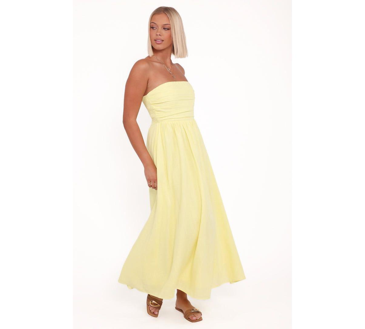 Click here for Petal and Pup Womens Kayt Strapless Dress - Butter... prices