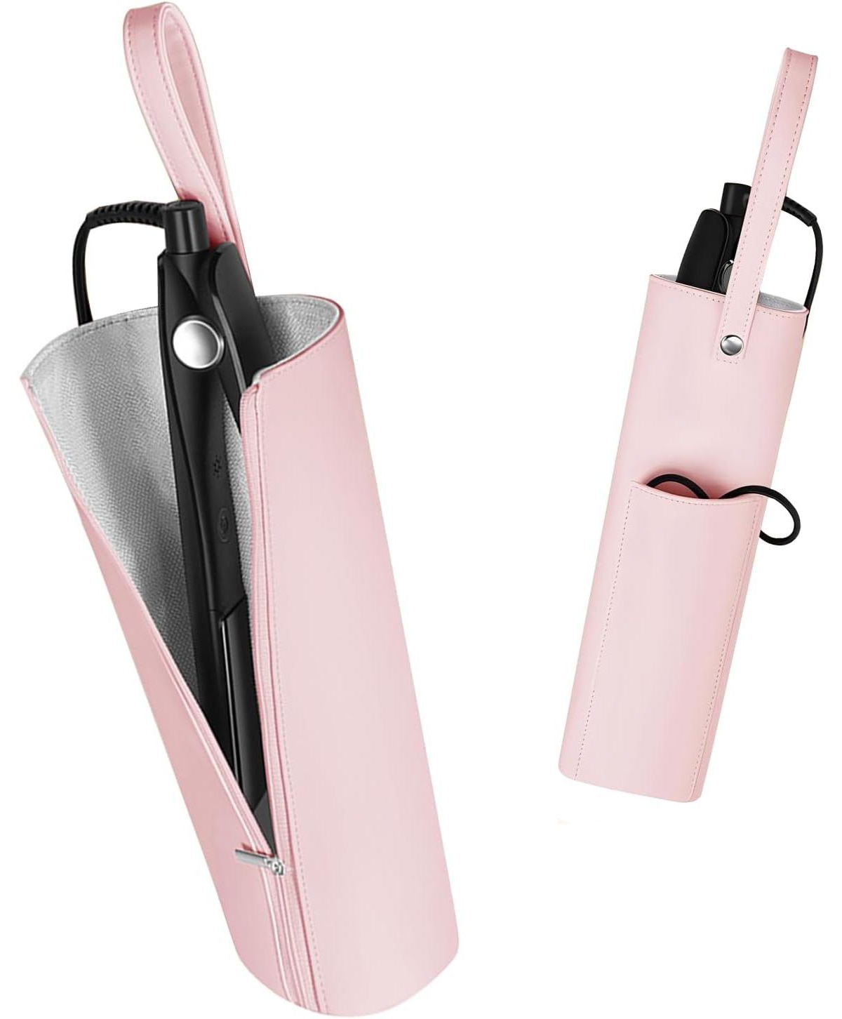 Click here for Bubm Pink Heat Resistant Hair Tool Organizer - 11.... prices