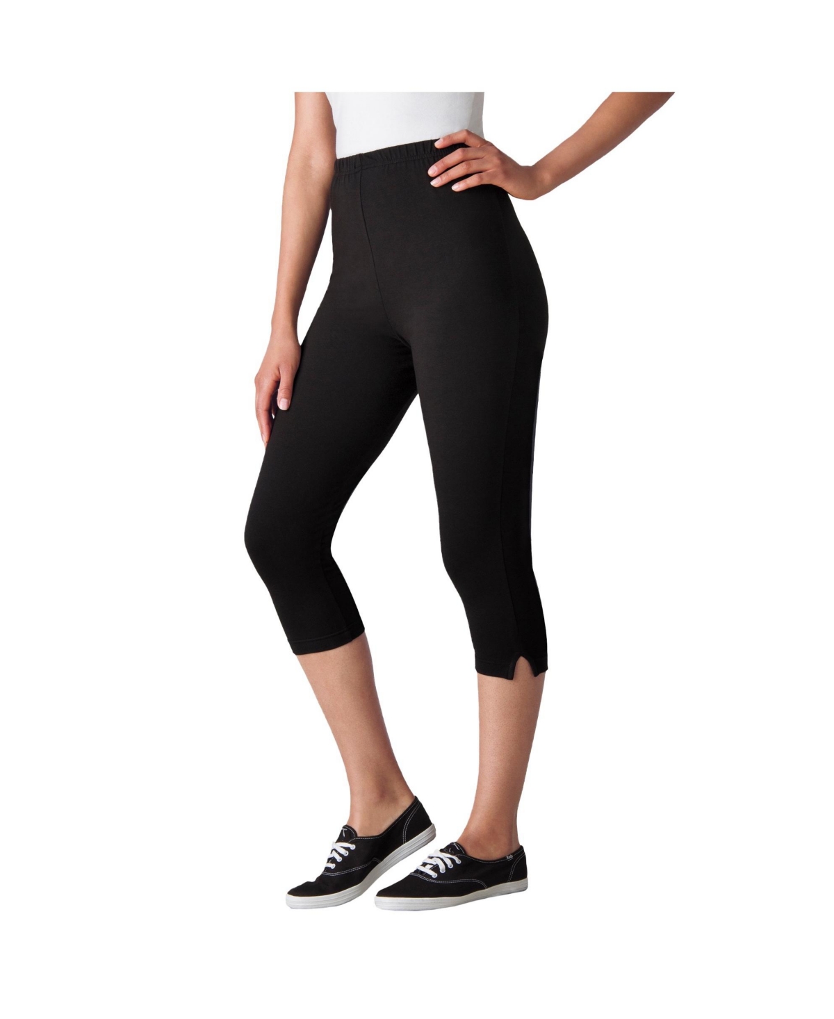 Click here for Woman Within Plus Size Within Stretch-Cotton Knit... prices