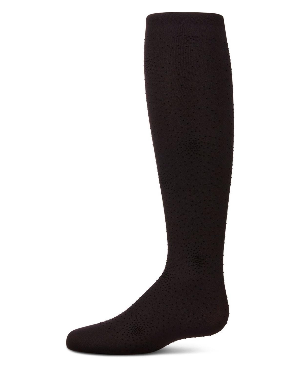 Click here for Memoi Girls Opaque Fireworks Flocked Tights - Blac... prices