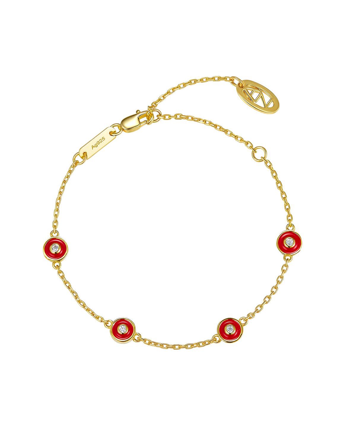 Click here for Anna Zuckerman Petit Bubble Bracelet in Red - Red prices