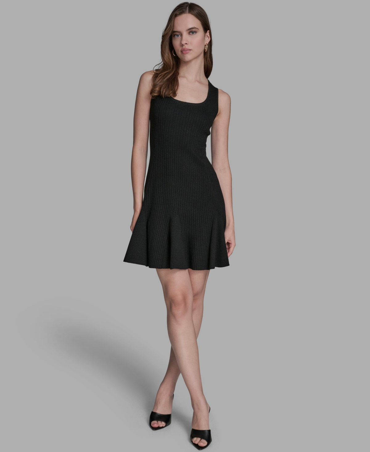 Click here for Bcbg Womens Knit Lurex Sweater Dress - BLACK prices