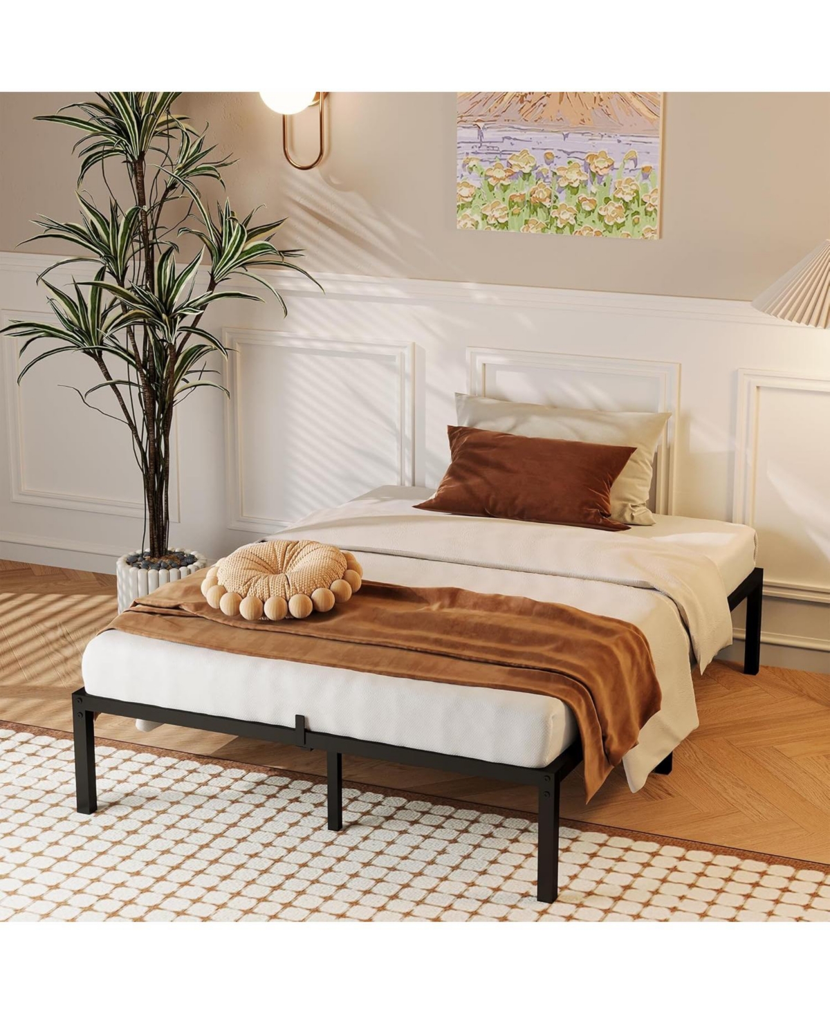 Click here for 14 Inch Metal Full Bed Frame with Rounded Corner... prices