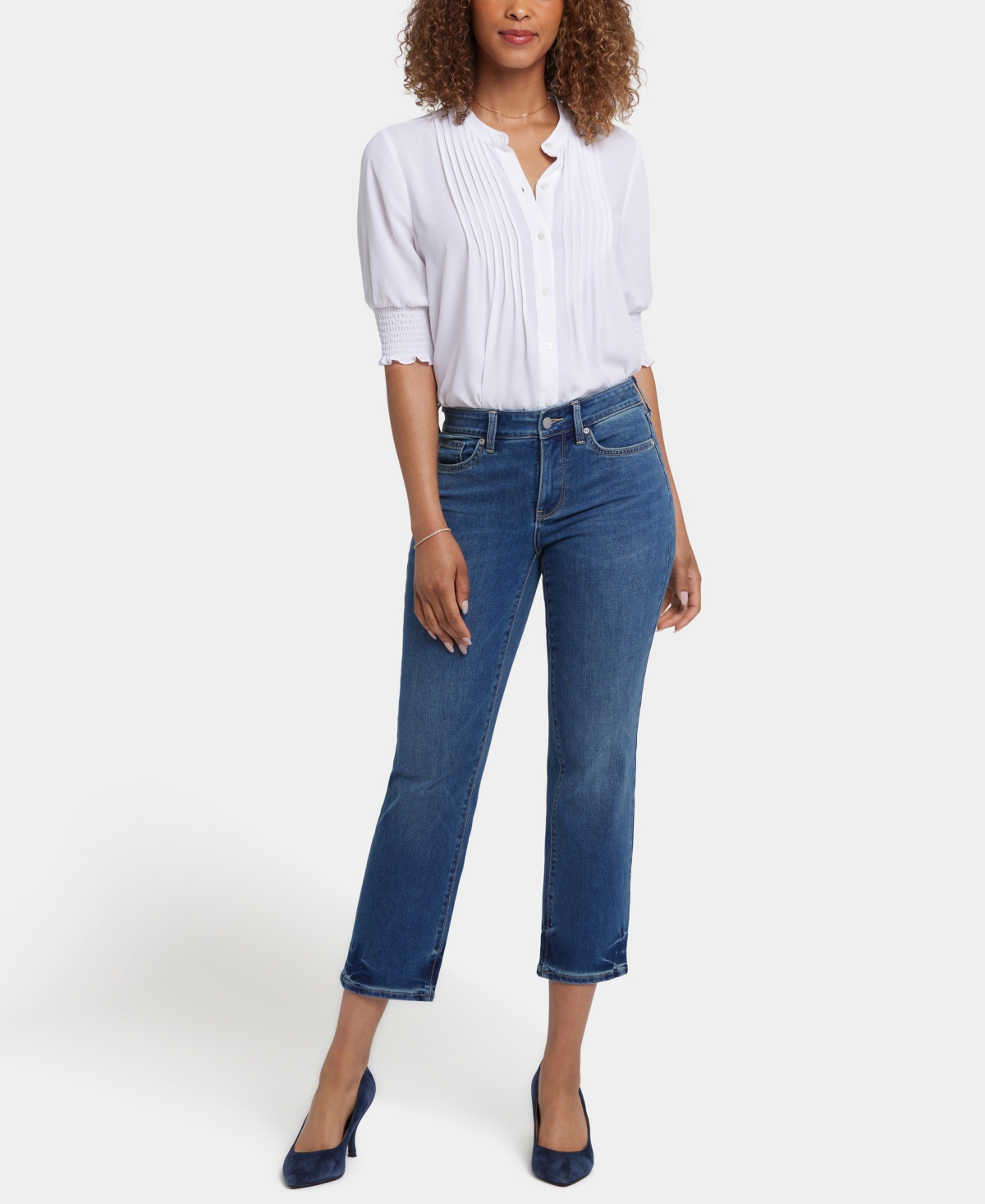 Click here for Nydj Womens Marilyn Straight Ankle Jeans - Dali Ri... prices