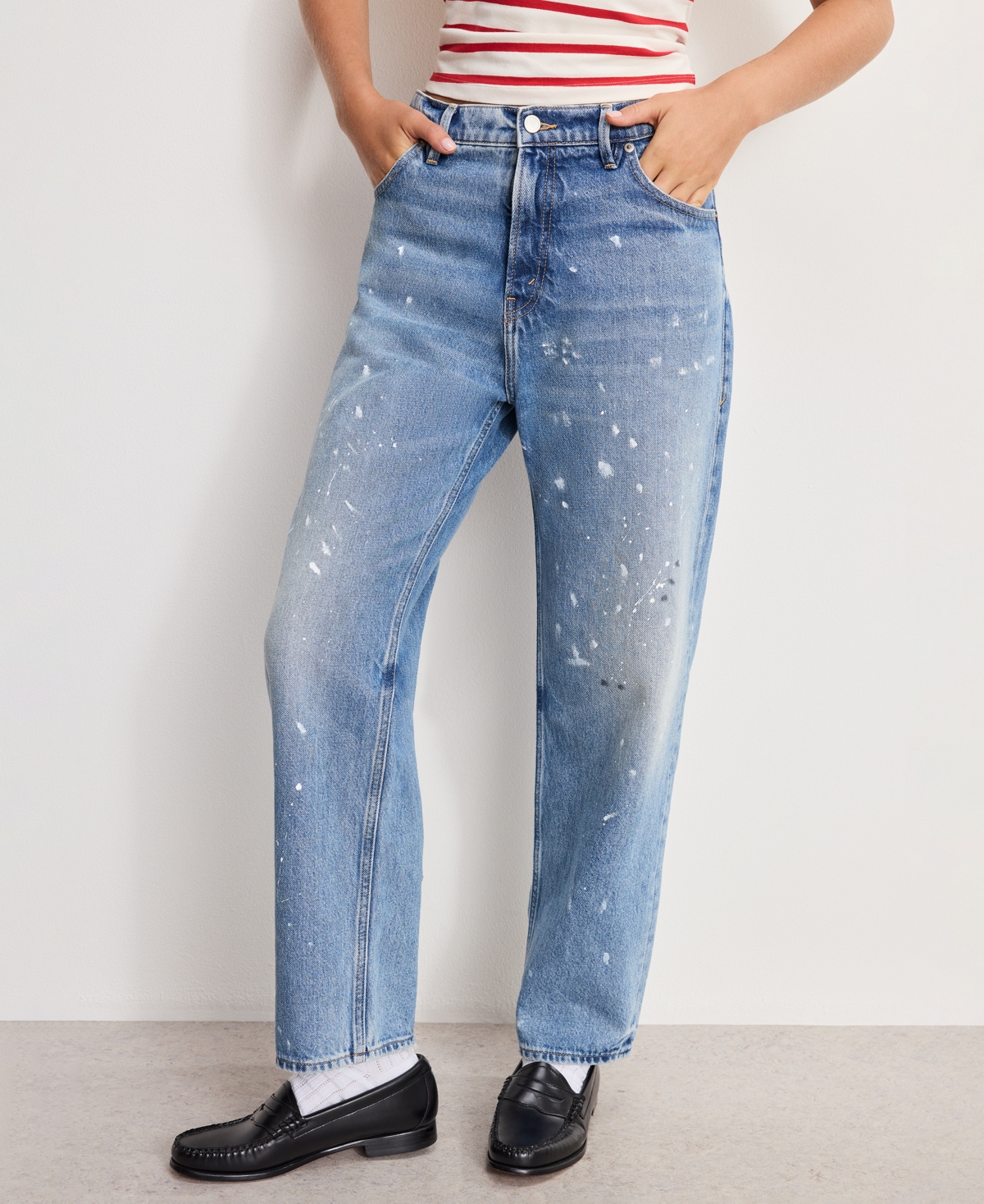 Click here for Good American Womens Standard Straight Jeans - Ind... prices