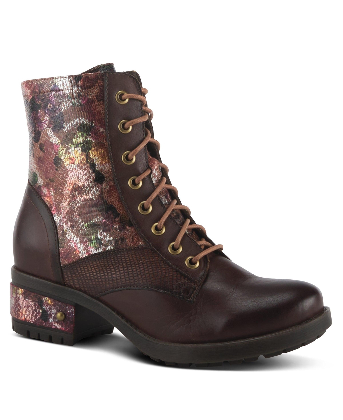 Click here for L Artiste Women s Marty-met Lace-Up Floral Metalli... prices
