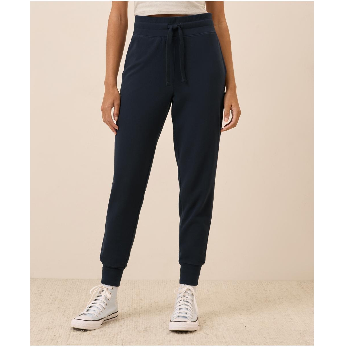 Click here for Pact Organic Cotton Roam Travel Jogger - Midnight... prices