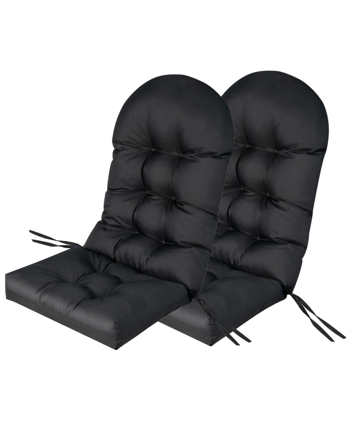 Click here for Gymax Set of 2 Patio Adirondack Chair Cushion High... prices
