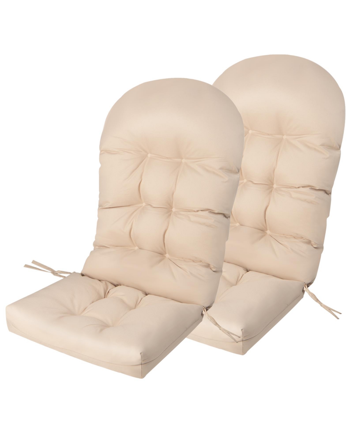 Click here for Gymax Set of 2 Patio Adirondack Chair Cushion High... prices