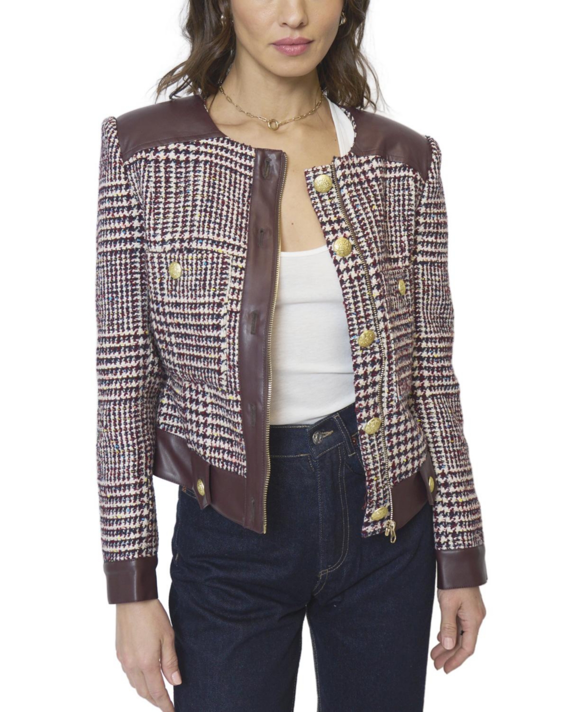 Click here for Central Park West Womens Billie Houndstooth Combo... prices