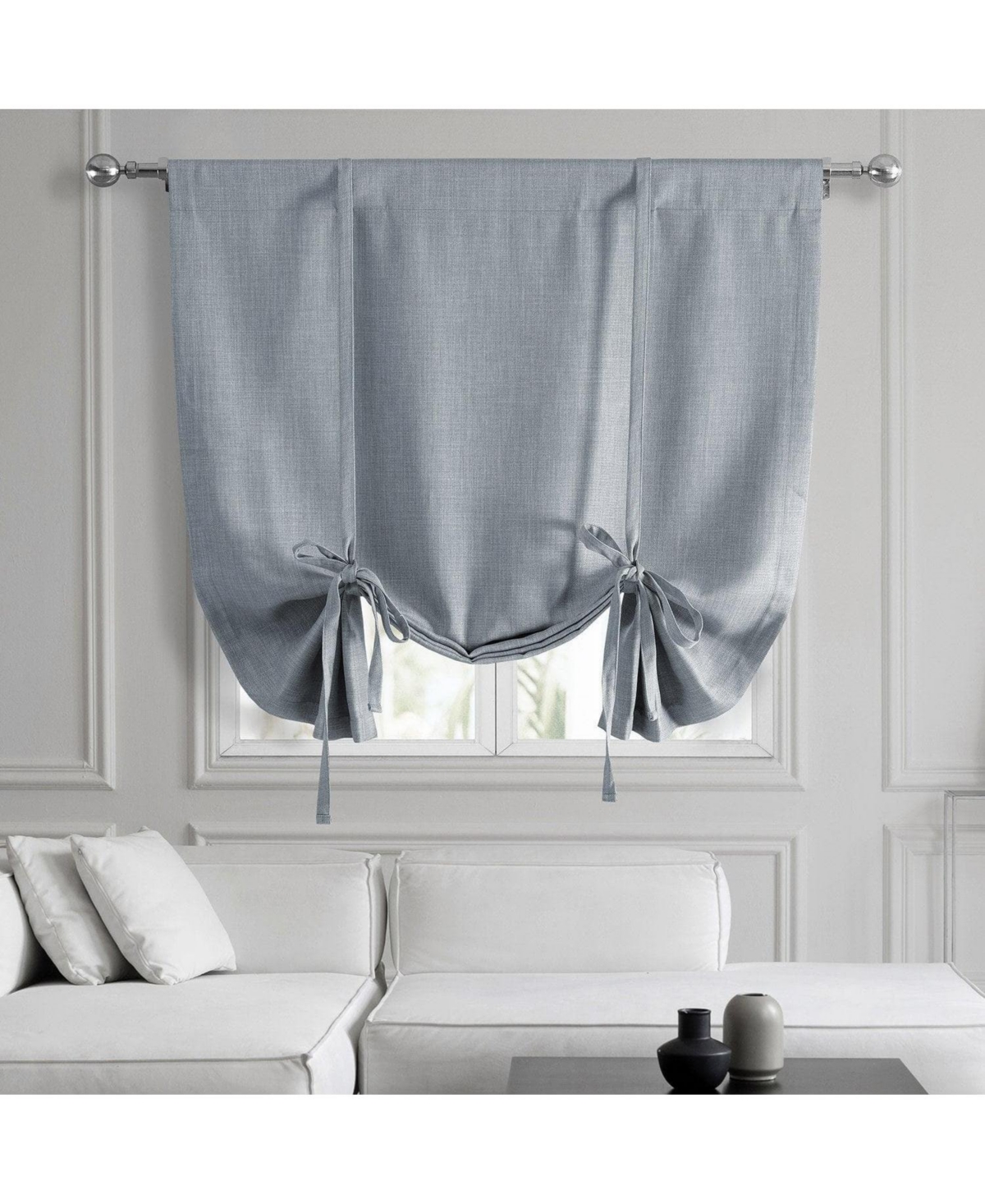 Click here for Half Price Drapes Faux Linen Room Darkening Tie-Up... prices