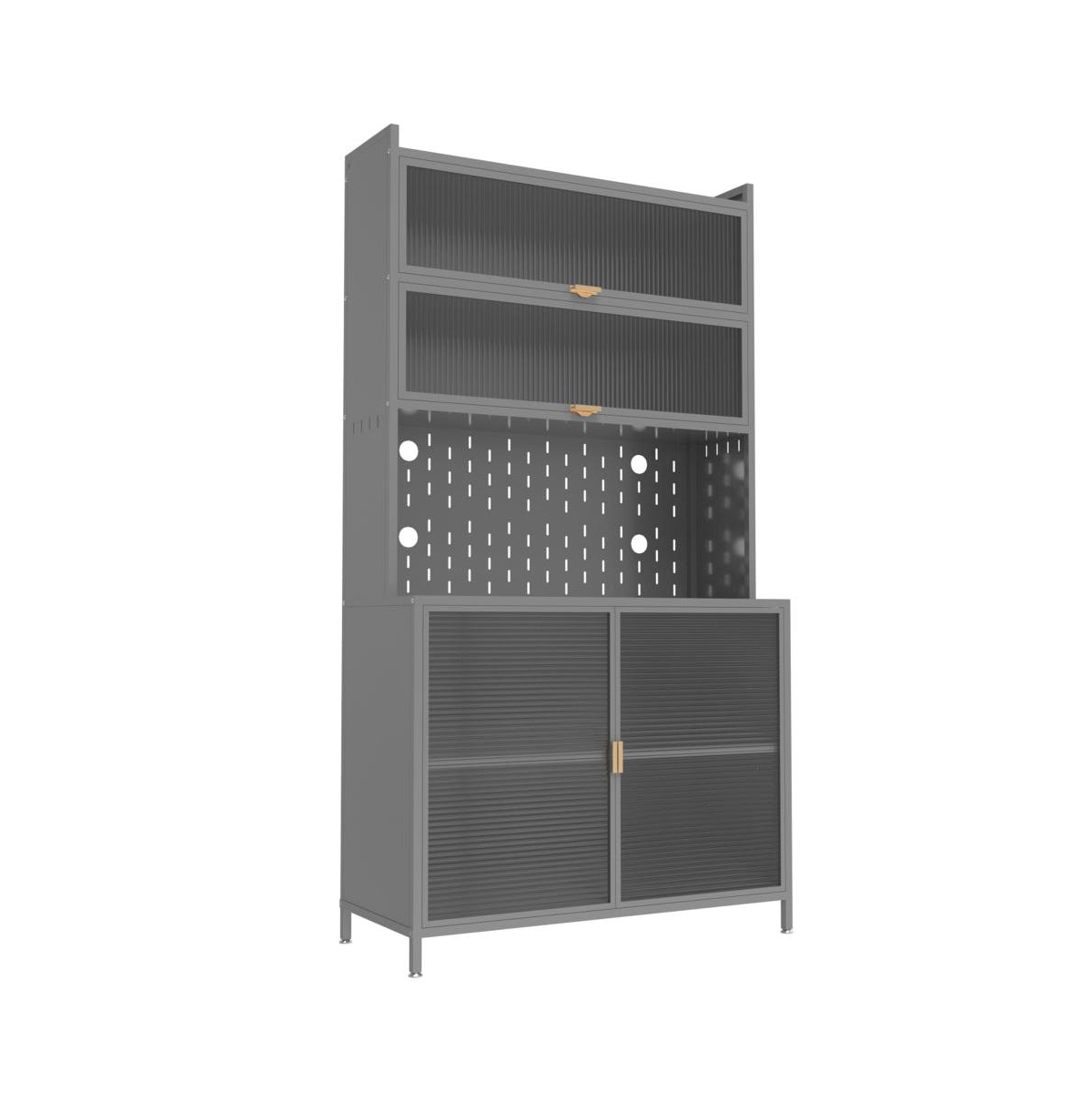 Click here for Chic Crate 73 Tall 6-Level Flip-Door Pegboard Meta... prices