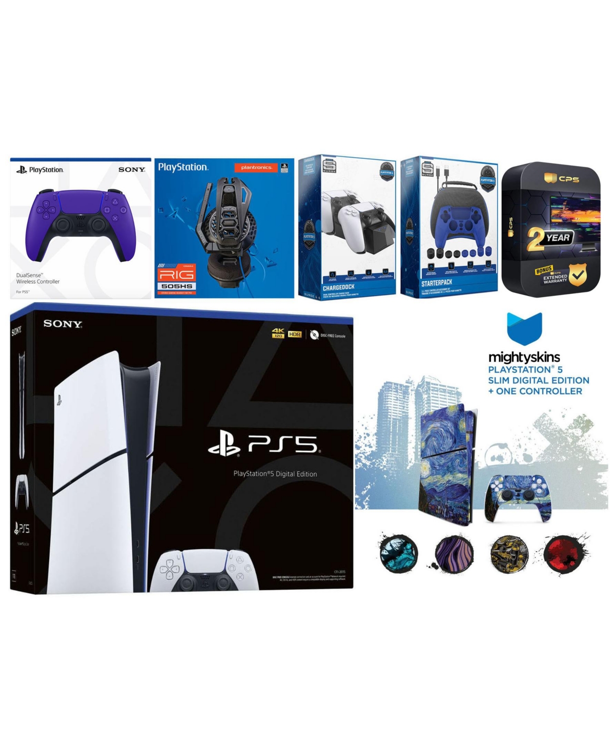 Click here for Sony Playstation 5 Slim Digital with Extra - Galac... prices