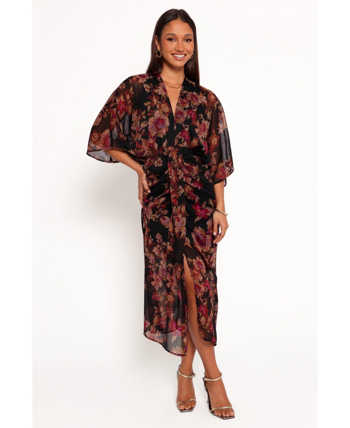 Click here for Petal and Pup Audrina Maxi Dress - Deep night flor... prices
