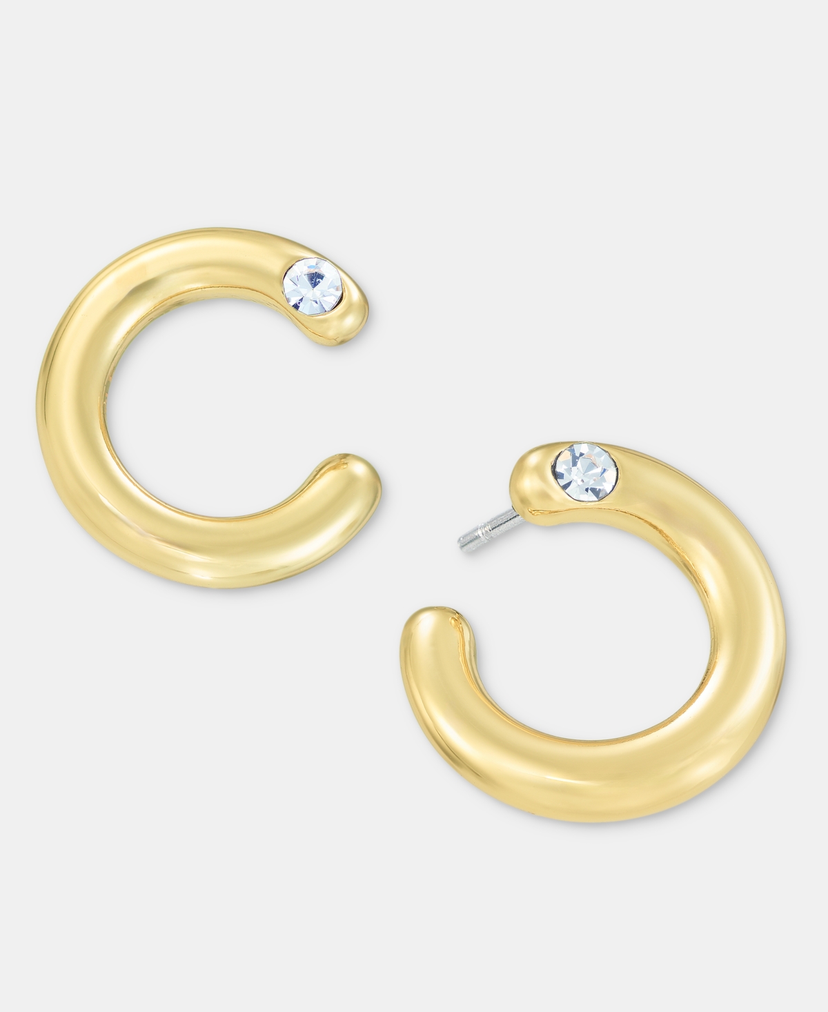 Click here for On 34th Small Pave Bypass Hoop Earrings  0.67  Mac... prices